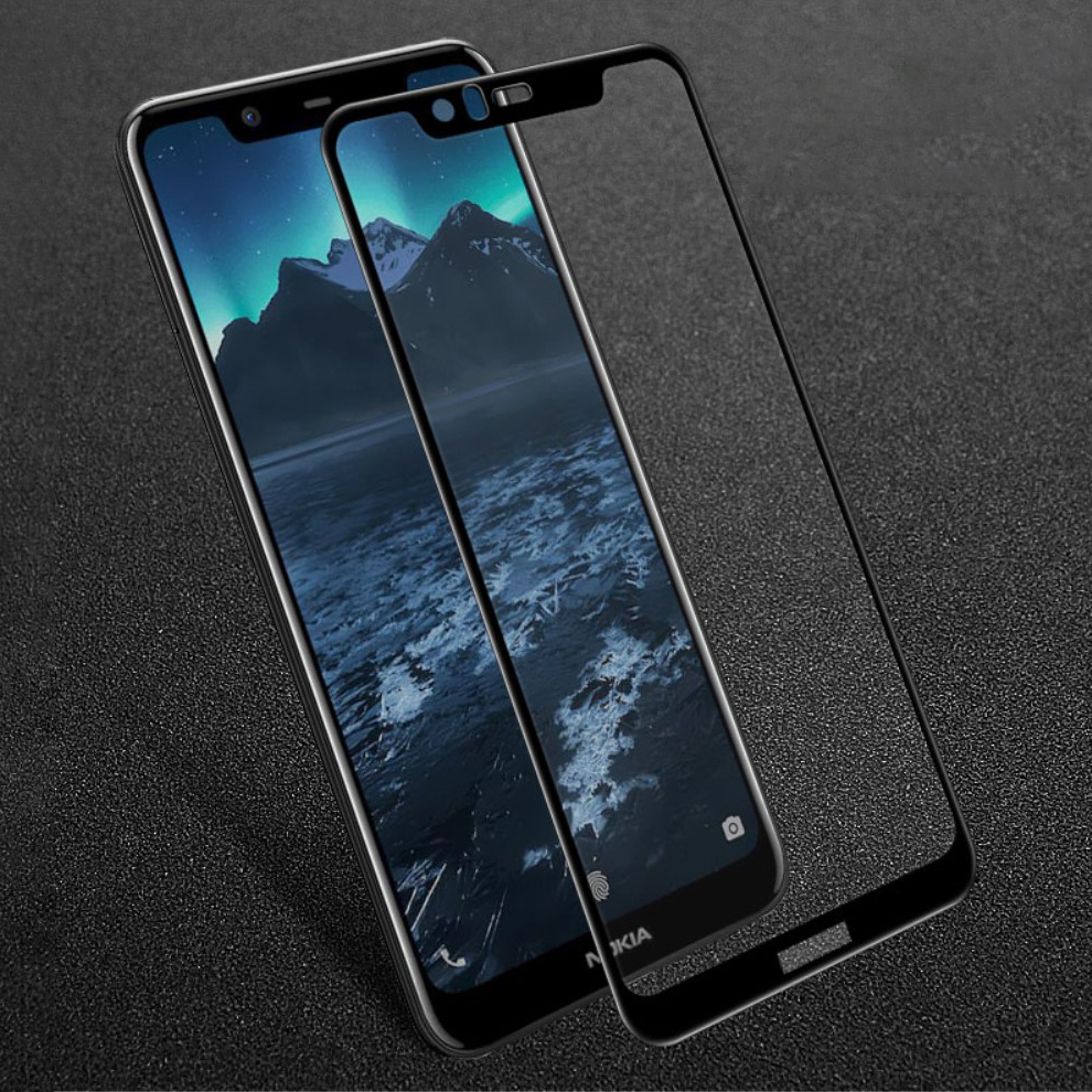 Full Tempered Glass Screen Protector for Nokia 5.1 Plus (Black)
